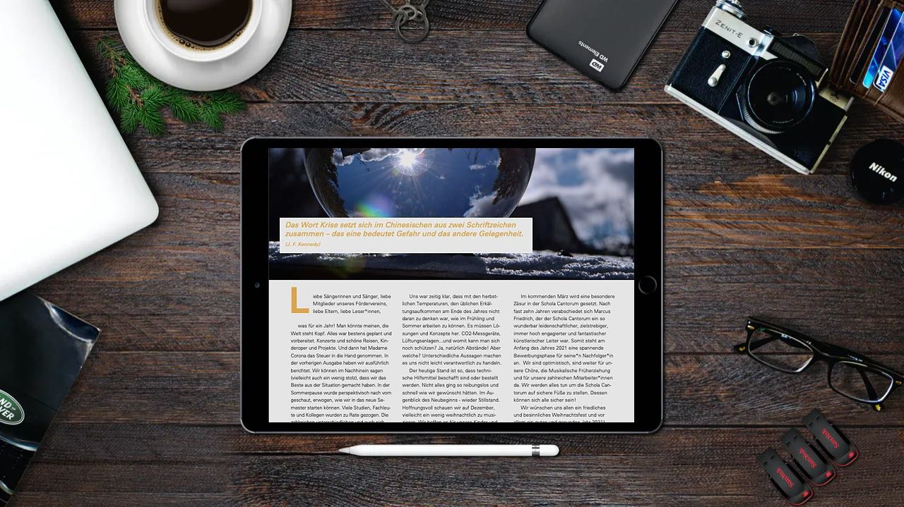 Aktuelle Infopost Winter 2020/21 zum Download | Schola Cantorum Leipzig